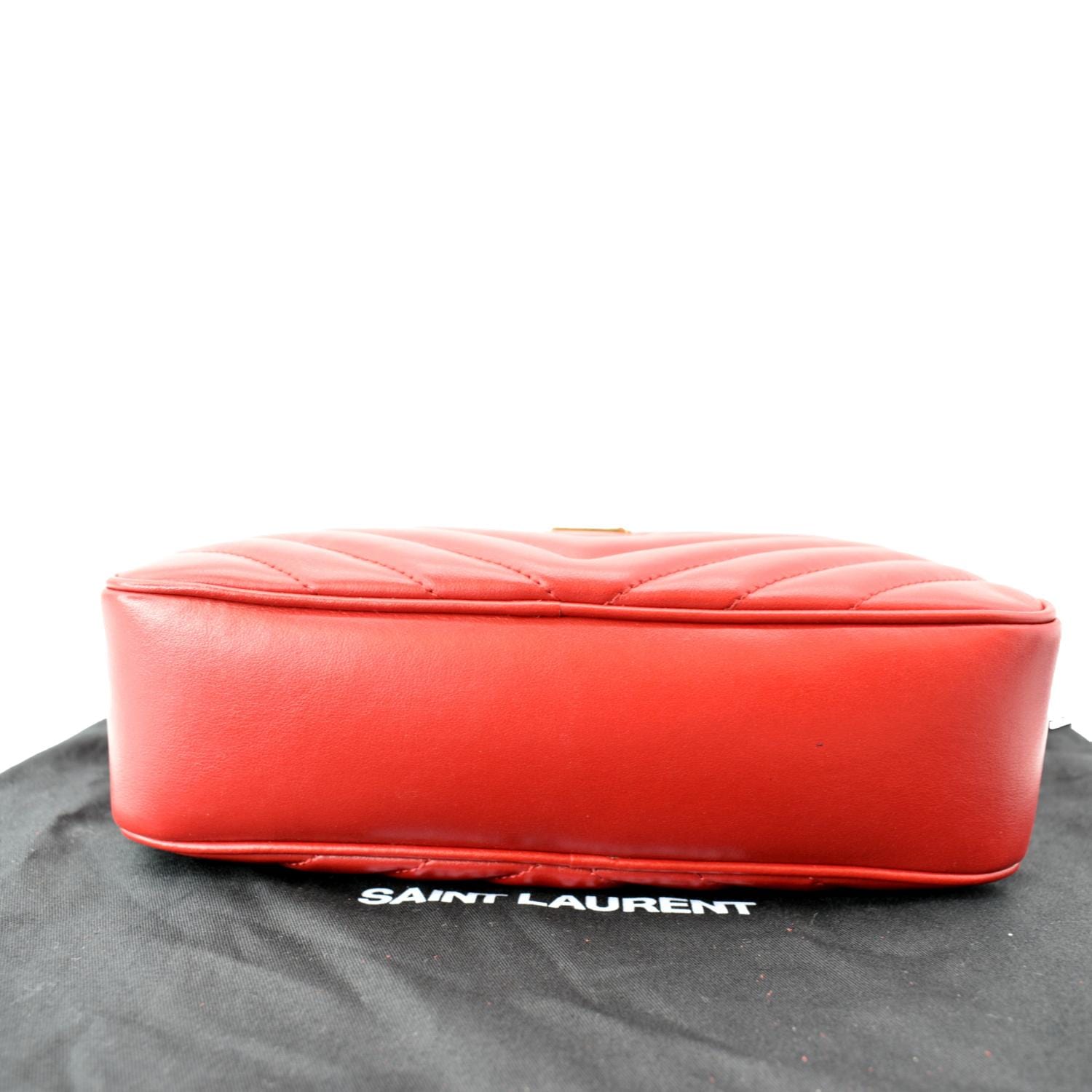 Yves Saint Laurent Lou Chevron Camera Crossbody Bag