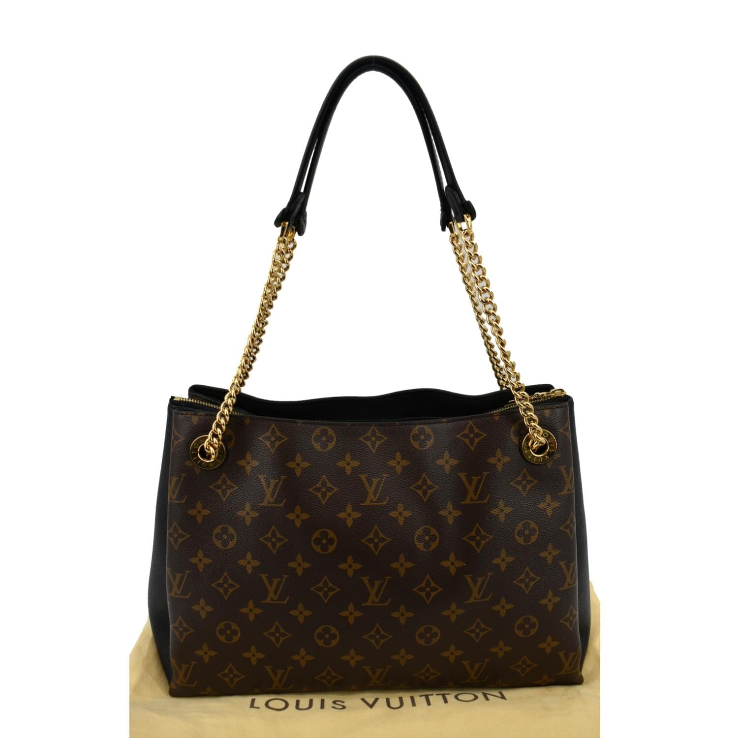 LOUIS VUITTON Surene MM Monogram Canvas Shoulder Bag Black