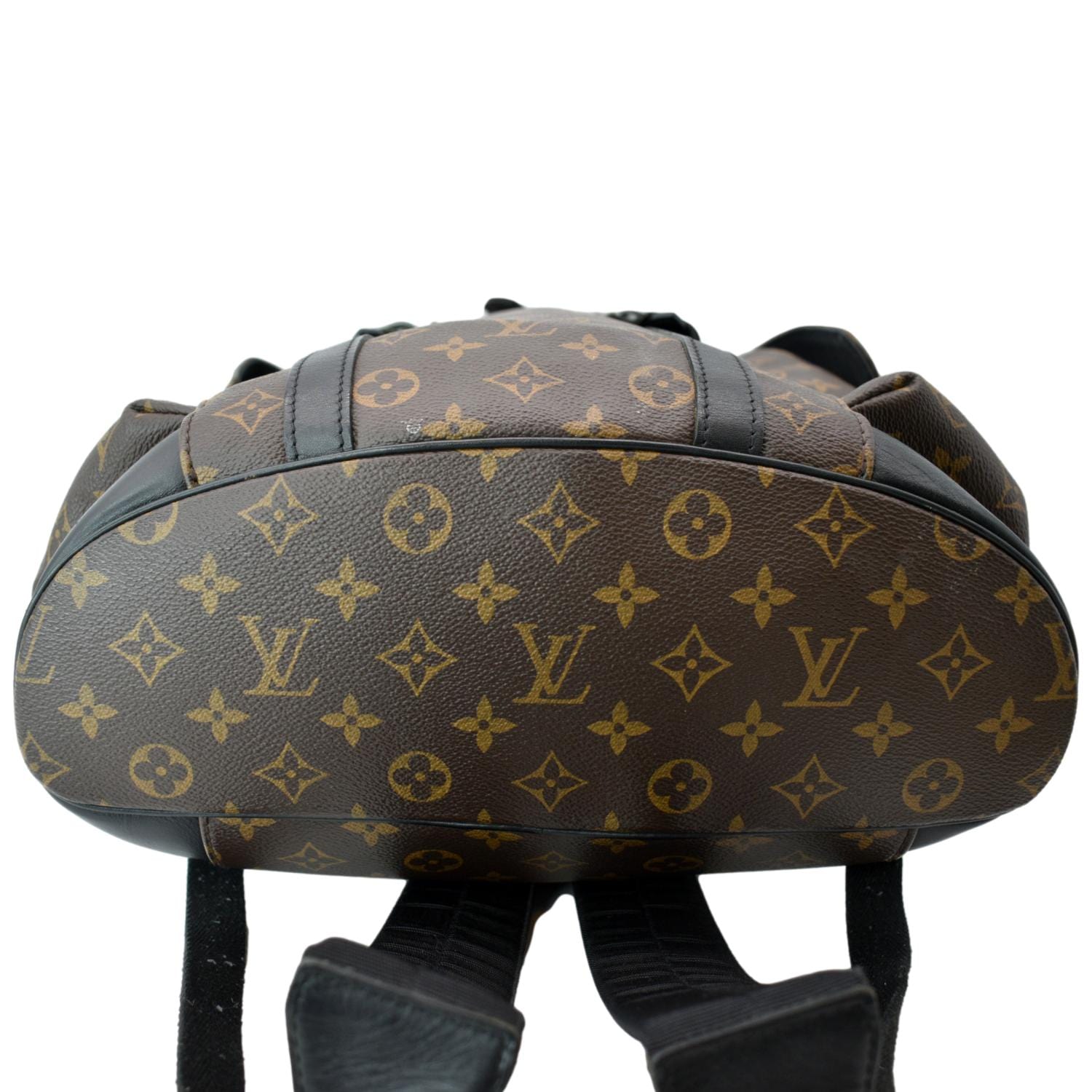 LOUIS VUITTON Christopher Monogram Macassar Canvas Backpack Bag Brown
