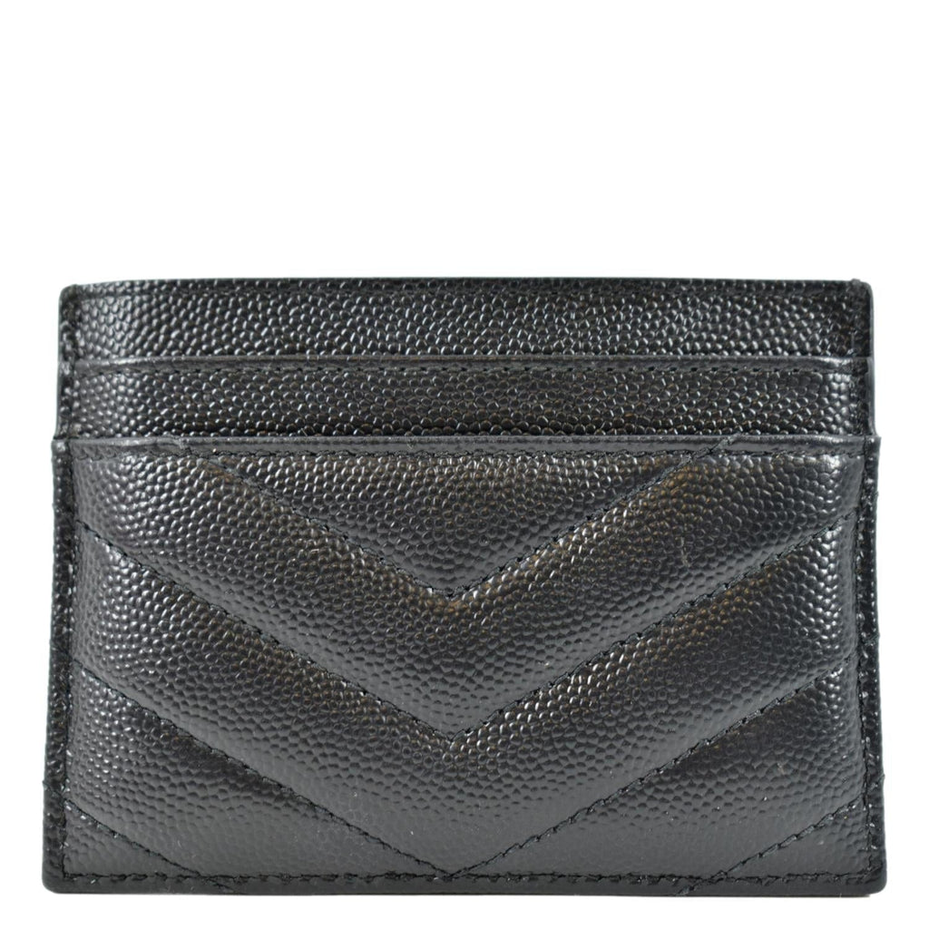 Yves Saint Laurent Monogram Grain Leather Card Case