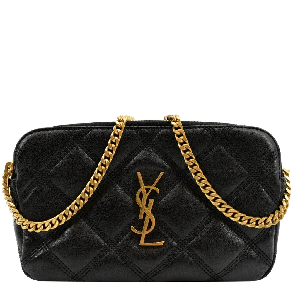 Yves Saint Laurent Becky Double Zip Lambskin Bag