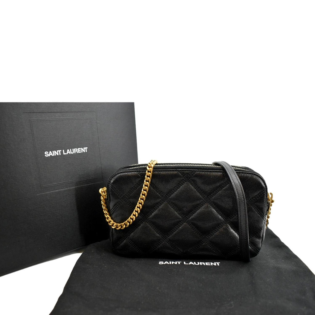 Yves Saint Laurent Becky Double Zip Lambskin Bag
