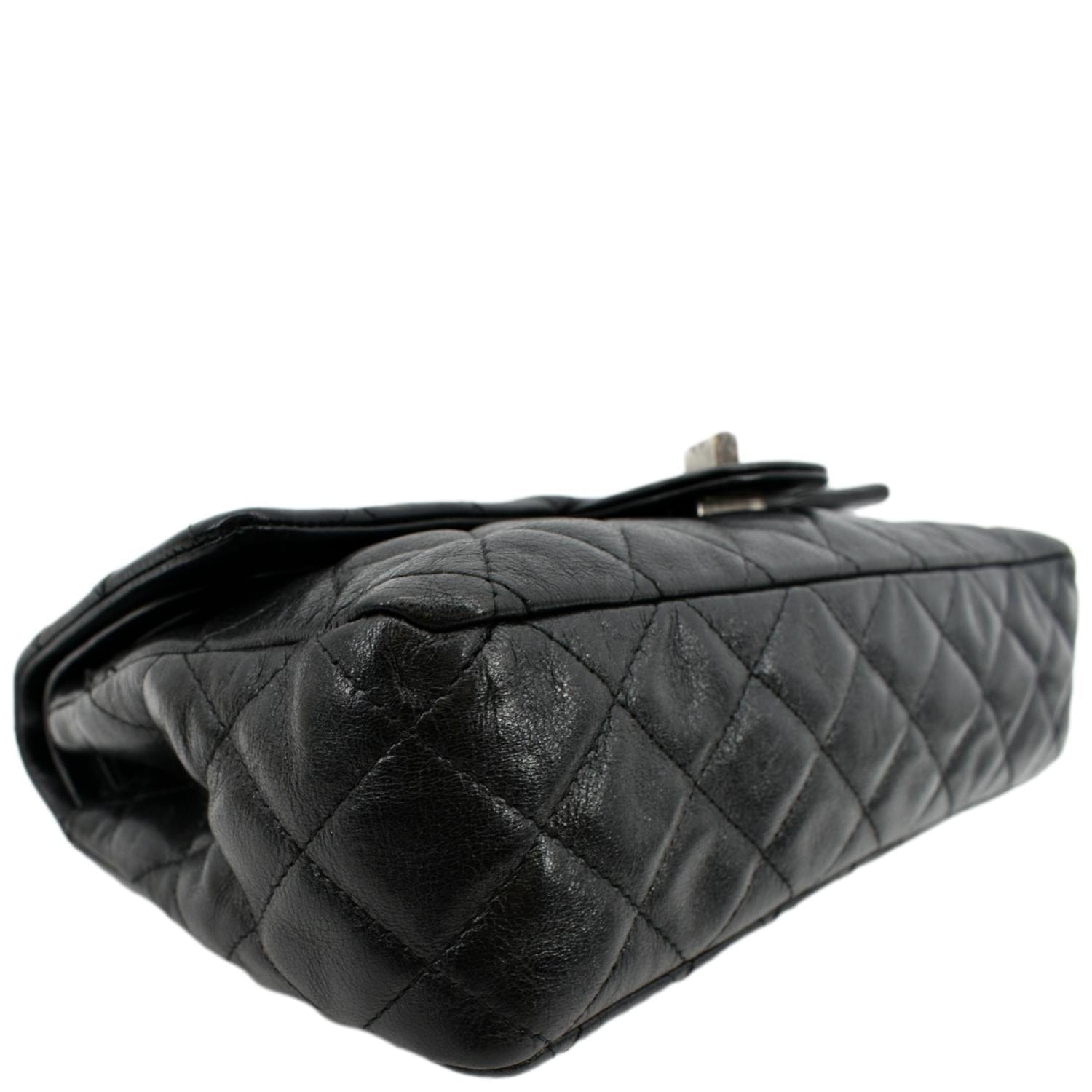 Chanel Reissue Flap Leather Shoulder Bag in Black