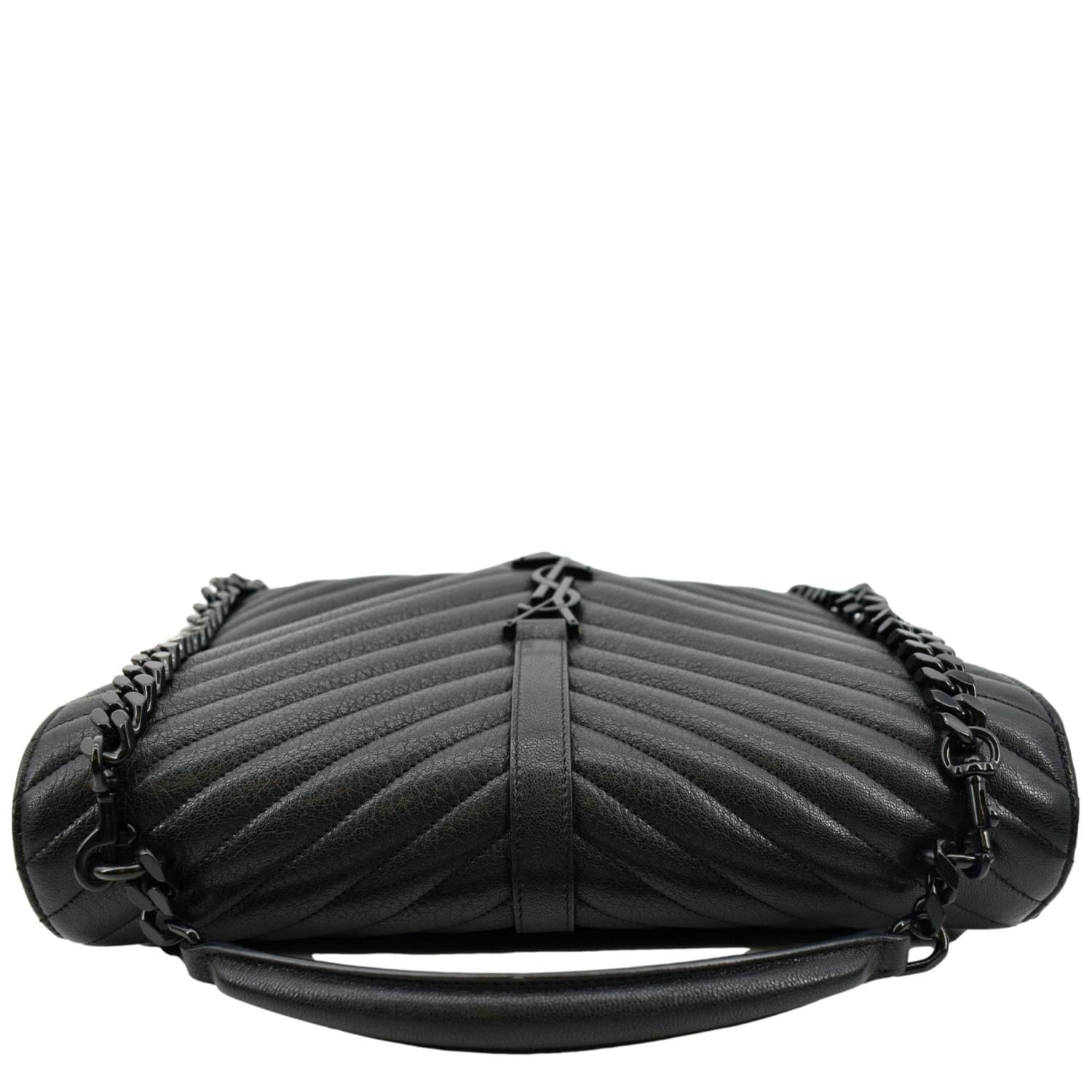 Yves Saint Laurent College Large Lambskin Shoulder Bag