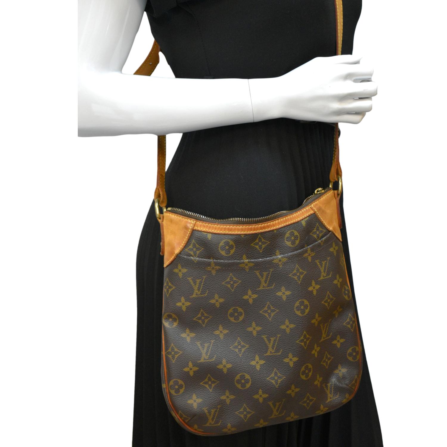 LOUIS VUITTON Odeon PM Monogram Canvas Crossbody Bag Brown