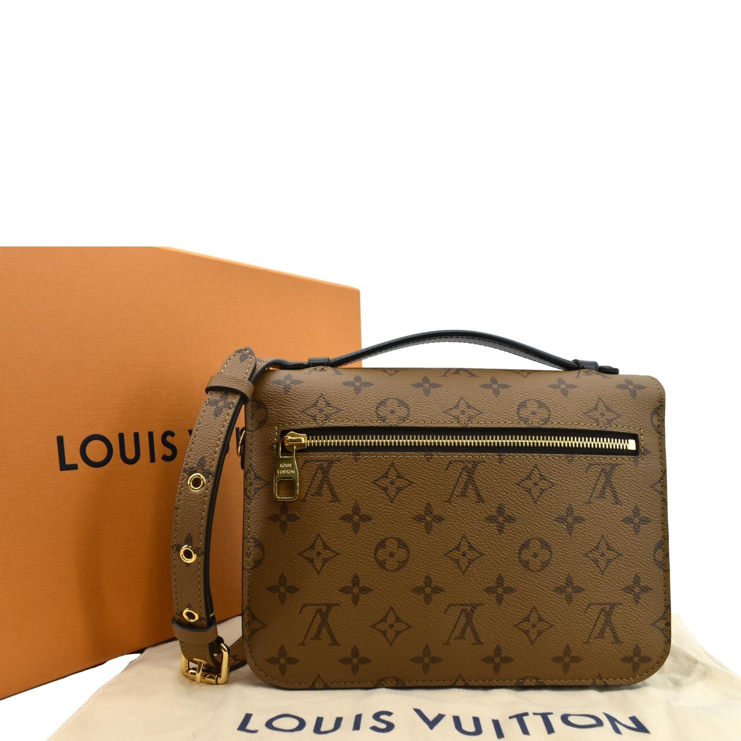 LOUIS VUITTON Metis Pochette Reverse Monogram Canvas Crossbody Bag Bro
