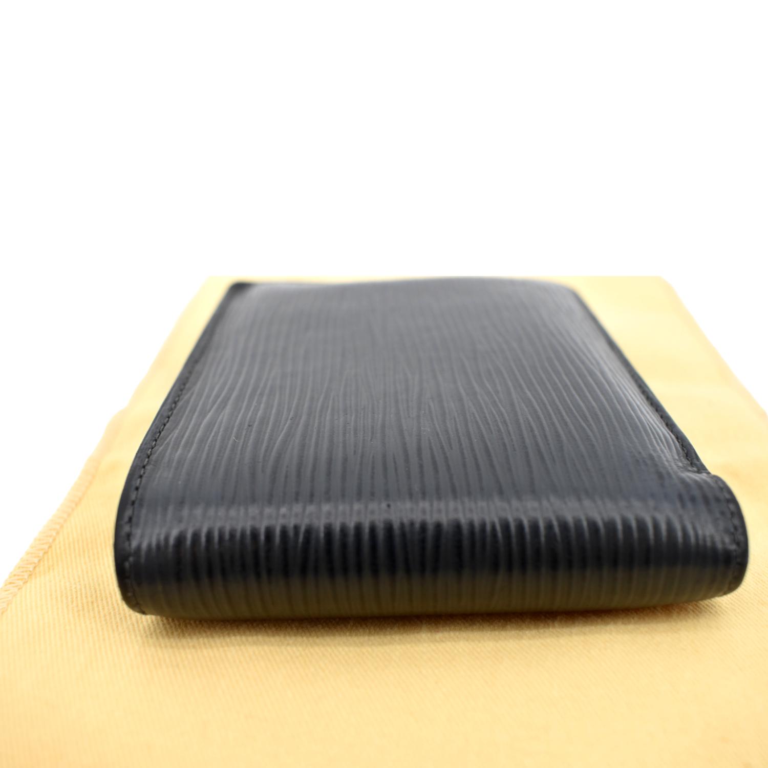 LOUIS VUITTON Multiple Epi Leather Wallet Black