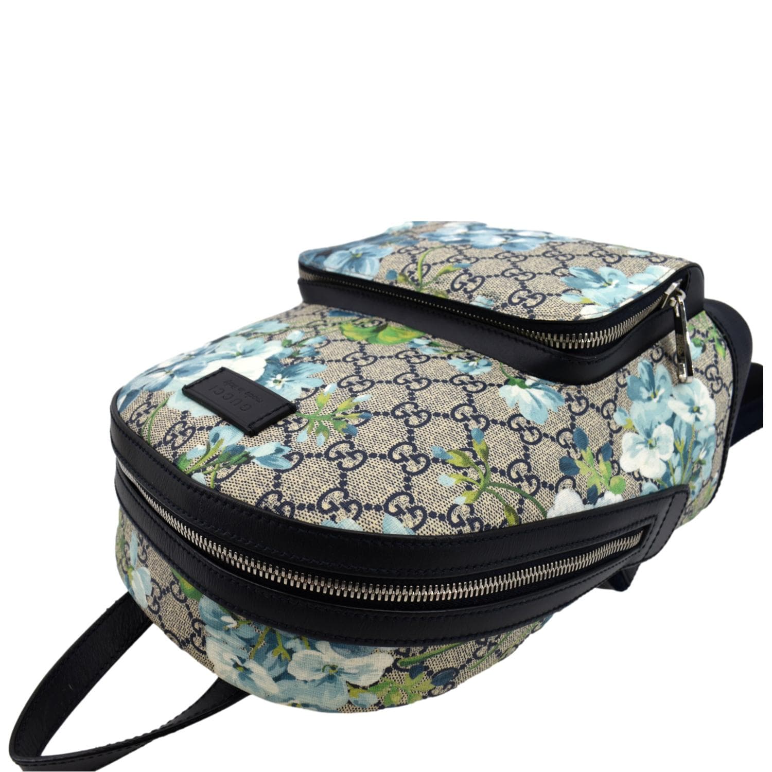 GUCCI Blooms GG Supreme Monogram Backpack Light Blue 546327