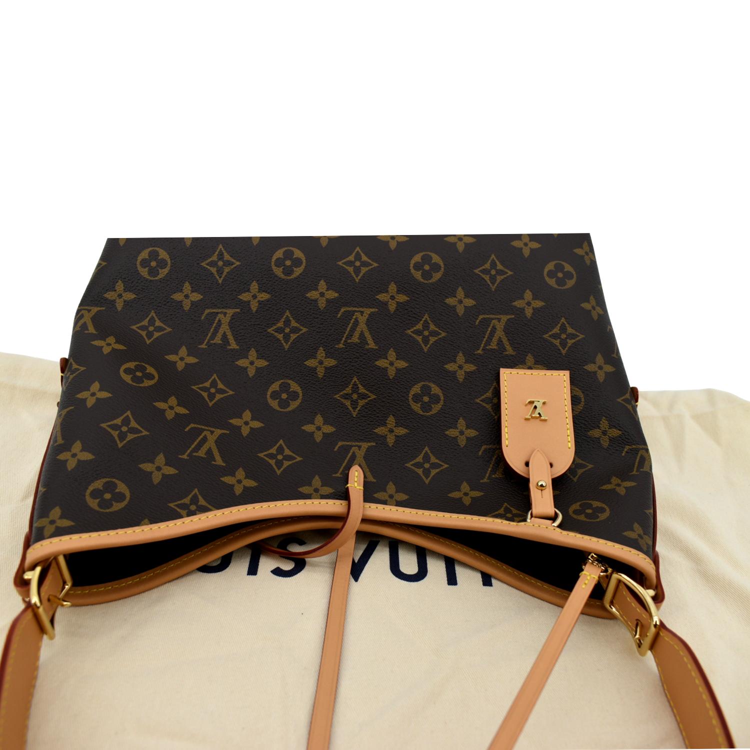LOUIS VUITTON Carryall PM Monogram Canvas Shoulder Bag Brown
