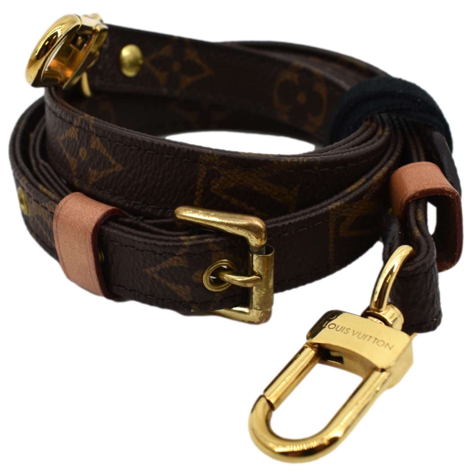 Louis Vuitton Monogram Canvas Shoulder Strap in Brown