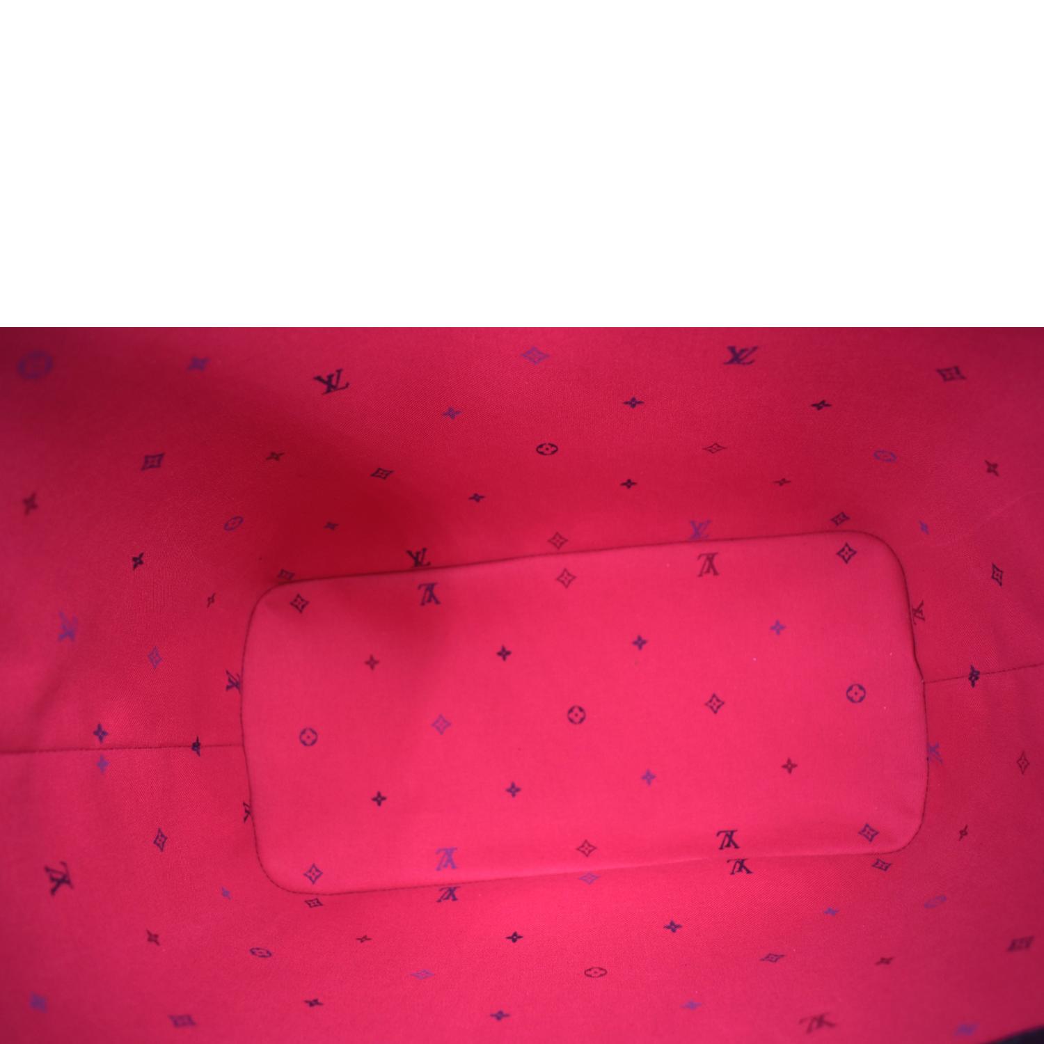 LOUIS VUITTON Neverfull MM Monogram Canvas Tote Bag Midnight Fuchsia