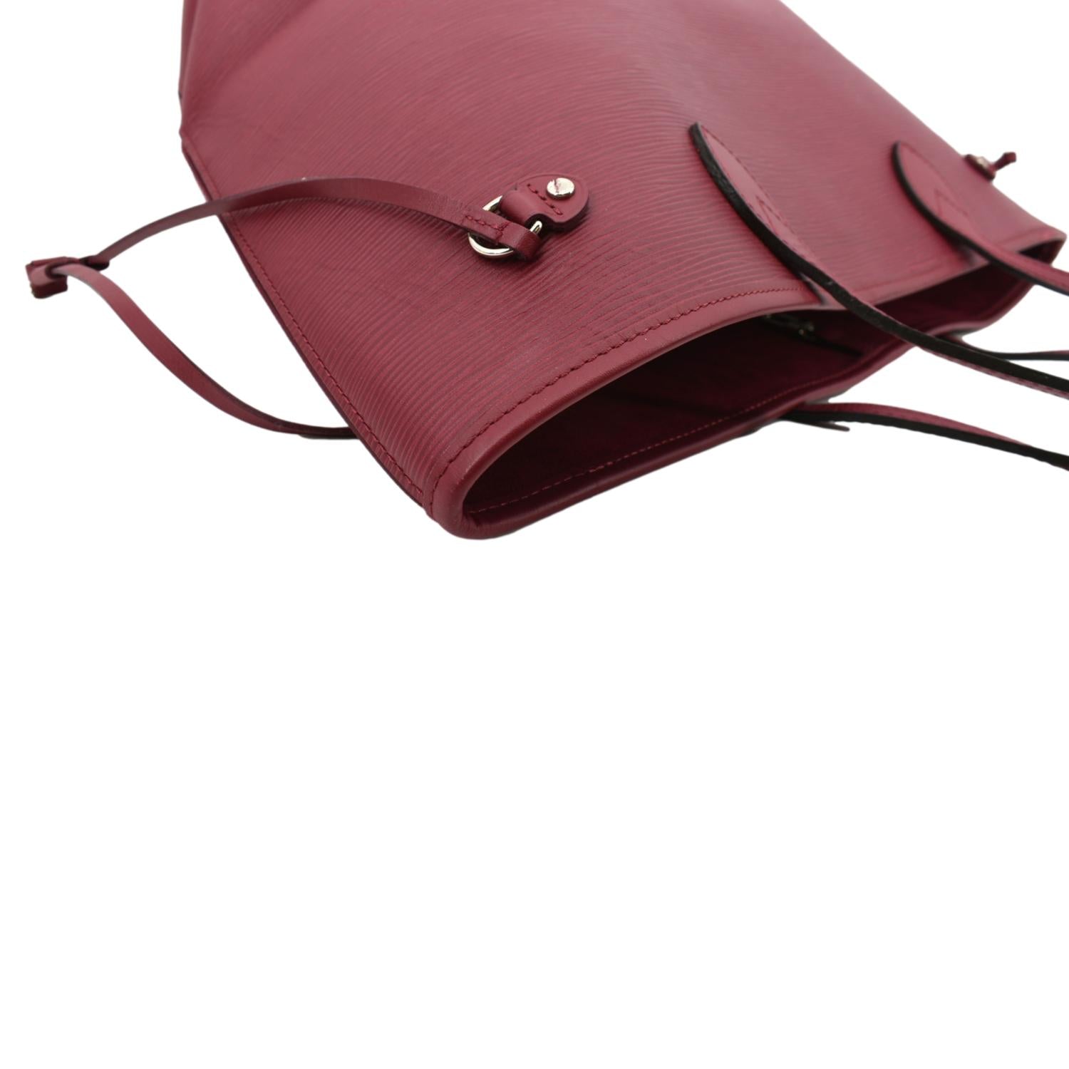 LOUIS VUITTON Neverfull MM Epi Leather Tote Shoulder Bag Maroon