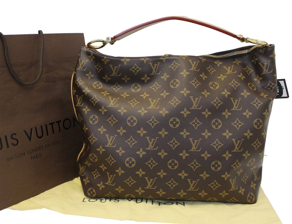 LOUIS VUITTON LV Monogram Canvas Sully MM Shoulder Bag