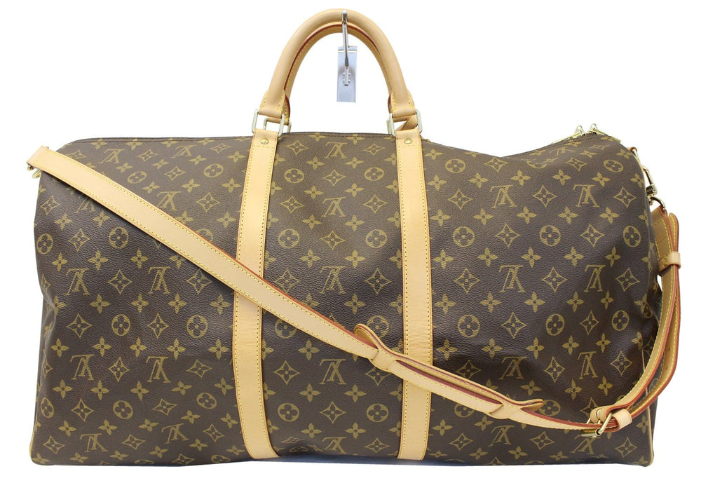 LOUIS VUITTON Monogram Canvas Keepall 60 Bandouliere Bag