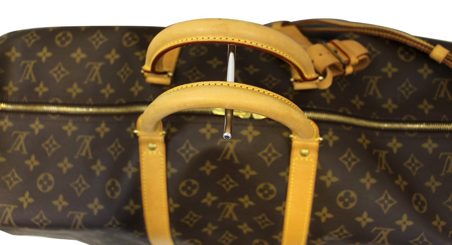 LOUIS VUITTON Monogram Canvas Keepall 60 Bandouliere Bag